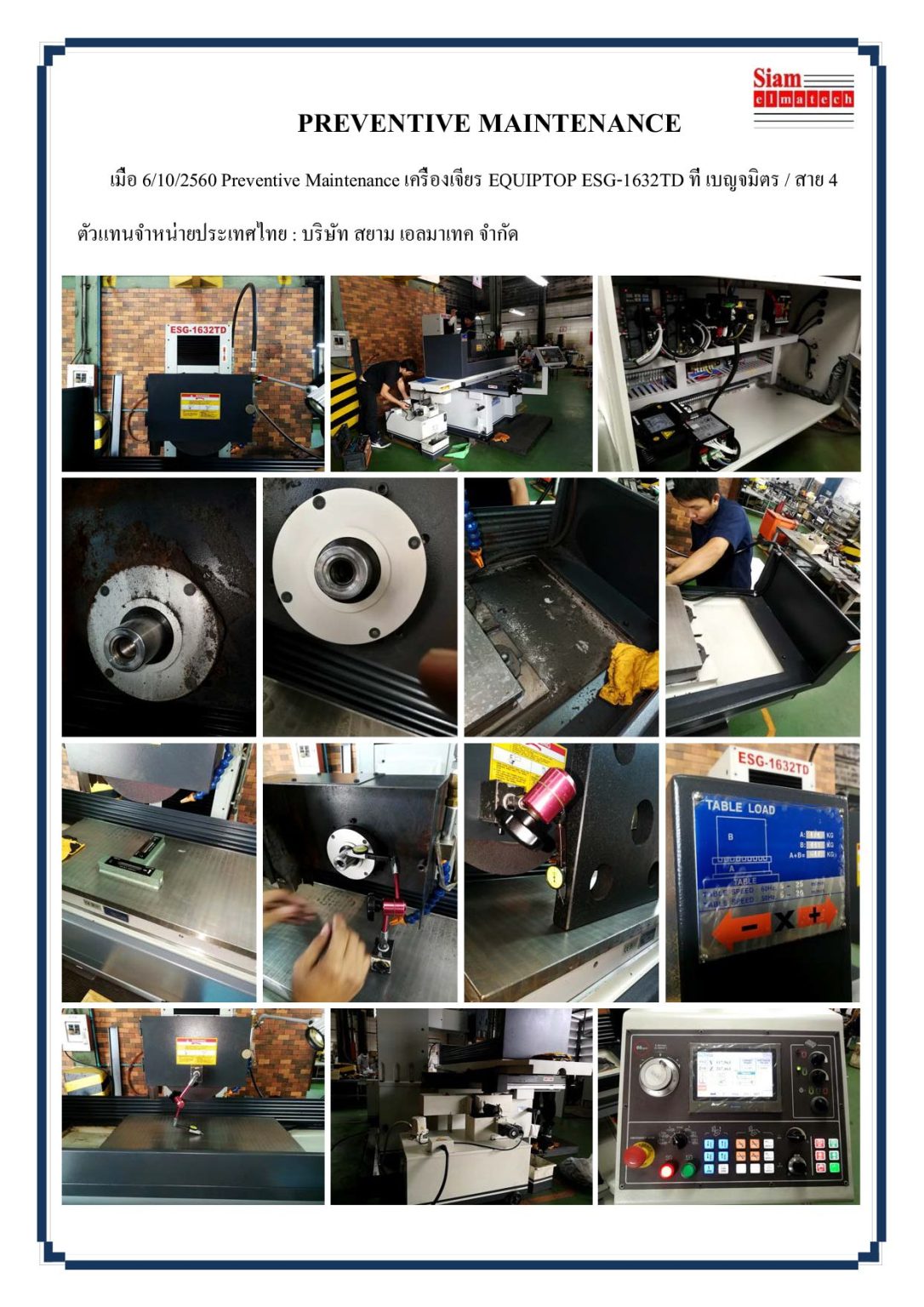 Preventive Maintenance : Surface Grinder – Siam Elmatech